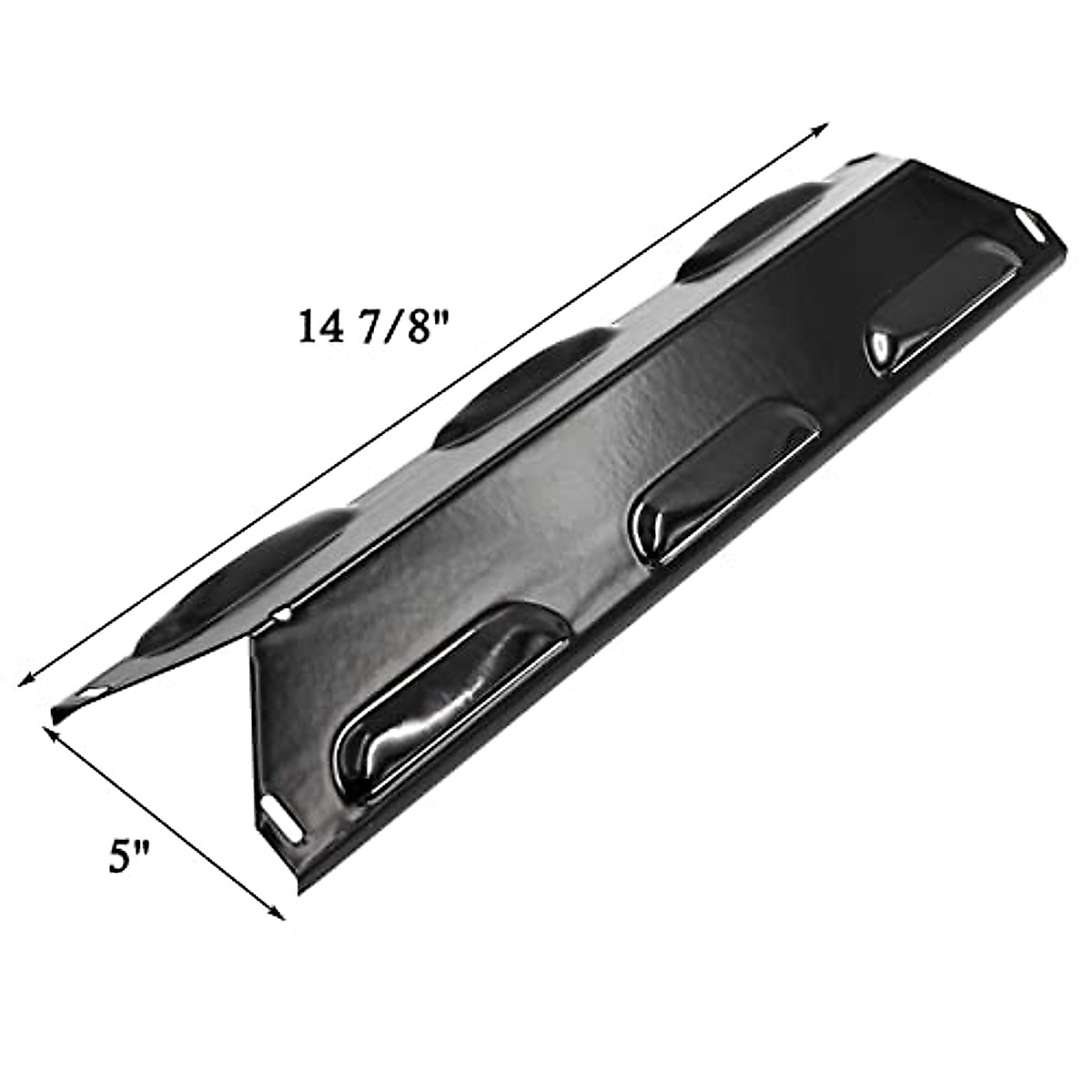 Votenli P9623A (3-Pack) S1621A (3-Pack) 14 7/8" Porcelain Steel Heat Plate and Burner Replacement for Kenmore 146.23678310, 146.23679310, 640-05057371-6, 640-05057373-6 Gas Grills Models