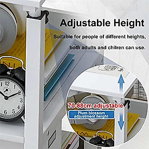 LHLLHL Computer Desk Table Lifting Bed Table Desk Rotatable Computer Laptop Table Foldable Standing Desk Adjustable