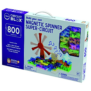 E-Blox Circuit Blox Builder - 800 Projects Circuit Board Building Blocks Coding Kit Toys Set for Kids Ages 8+, CB-0187