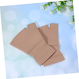 SOESFOUFU 2 Pairs Thermal Gloves Compression Gloves Compression Wrist Sleeves Trigger Thumb Brace Tennis Hand Brace Compression Gloves Brace Wristband Bracket Sports Splint Miss