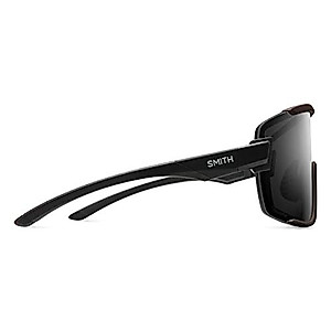 SMITH Wildcat Sunglasses with ChromaPop Lens – Shield Lens Performance Sports Sunglasses for Biking, MTB & More – For Men & Women – Matte Black + Black Lens