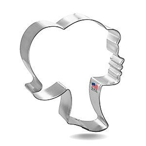 Foose Doll Head Cookie Cutter 4.25 Inch –Tin Plated Steel Cookie Cutters – Doll Head Cookie Mold