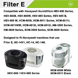 Lemige 2 Pack HC14 Filter E Compatible with HC-14 Series HC-14V1 HC-14 HC-14N, Models HCM-6009 HCM-6011 HEV680 HEV685 Series