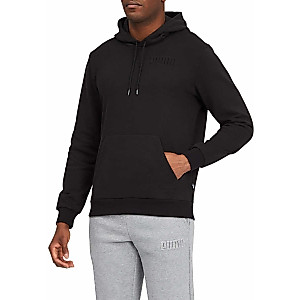 PUMA Mens Mid-weight Modern Basics V2 Fleece Hoodie (Black, XX-Large)