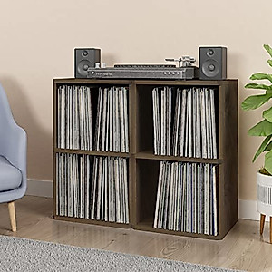 Way Basics Vinyl Storage Cube - 140 LP Records Turntable Stand