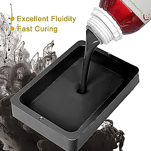Reprapper ABS-Like Translucent Black 3D Printer Resin, 405nm Fast UV-Curing 1kgTransparent Black Resin 3D Printing Resin Photopolymer Sensitive Resin for LCD Printer, Clear Black 1000g