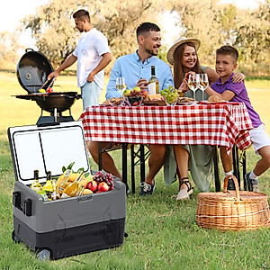 CHEINAUTO Portable Refrigerator, 35L/37QT, Black