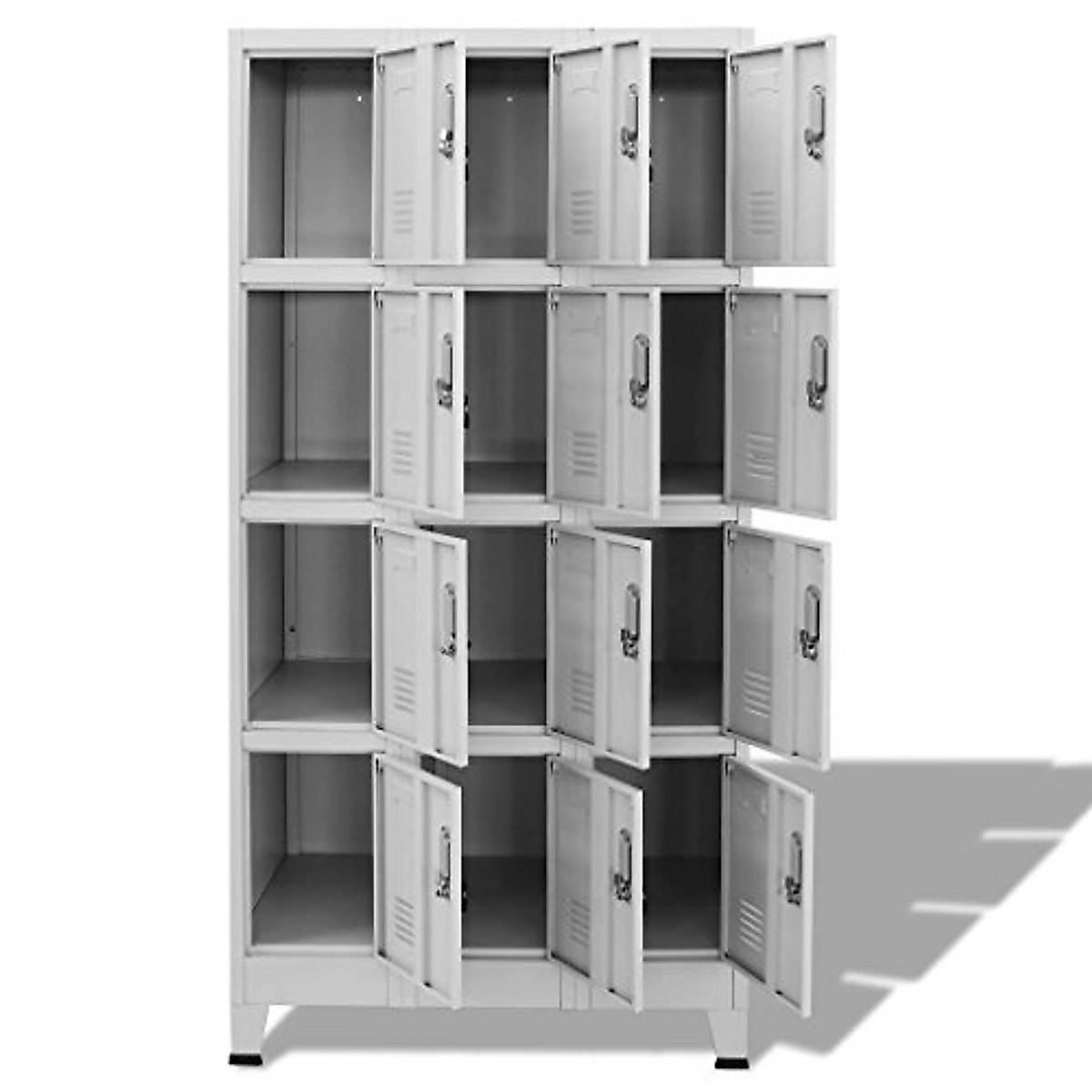 vidaXL Locker Cabinet with 12 Compartments 35.4"x17.7"x70.9"