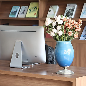 Folora 6 PCs Lifelike Artificial Rose Flowers with Stem, Flower Arrangement DIY Decoration Bouquet for Wedding Home Garden Decoration, 19 Inches