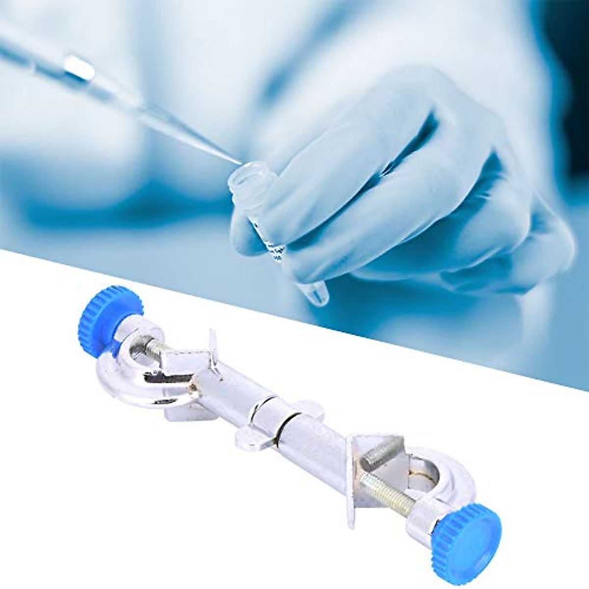 Lab Stand Clamp Holder, Excellent Workmanship Durable Metal Grip Lab Stands Clamps Lab Metal for Flask Clamp