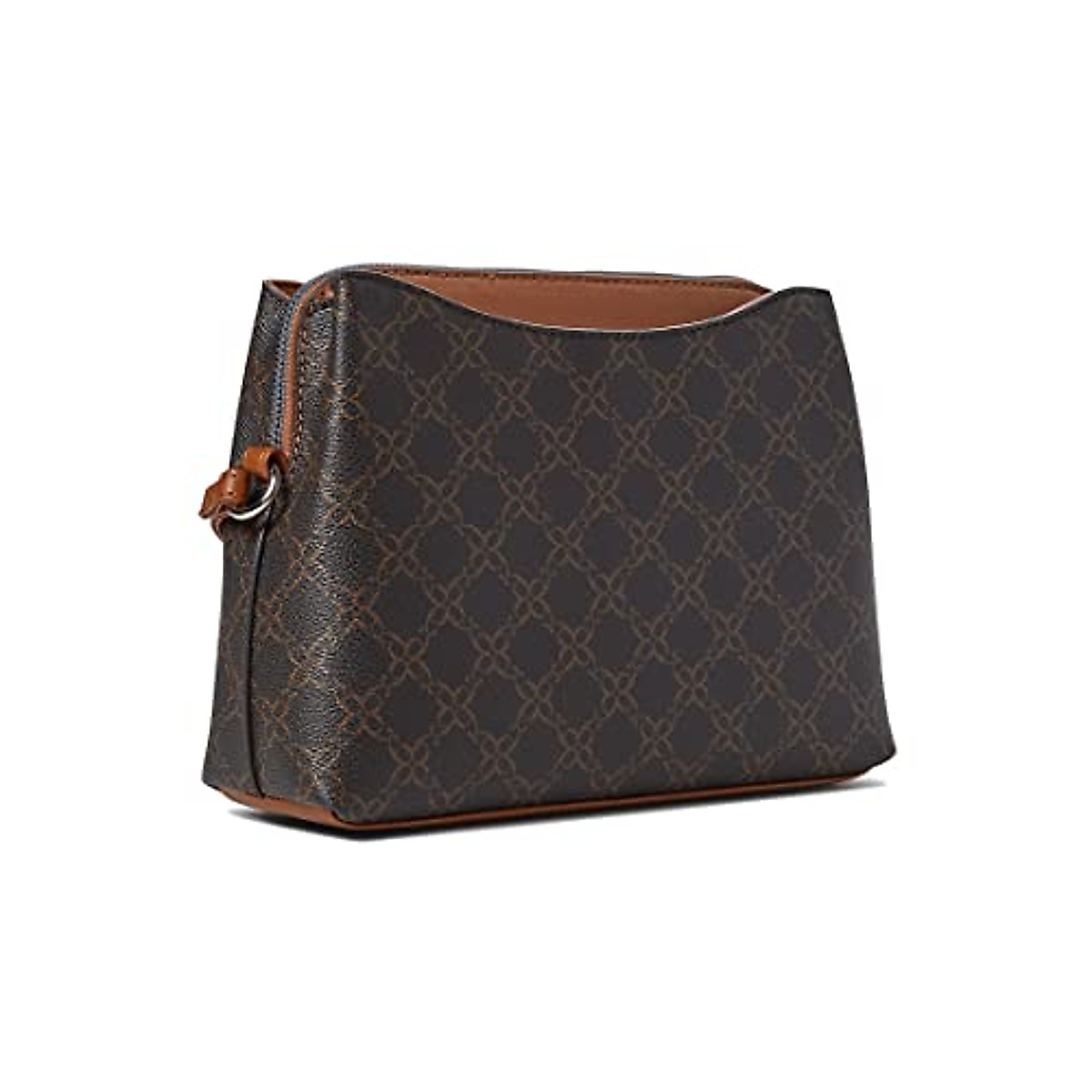 Nine West Calandra Mini Dome Crossbody Brown Logo One Size