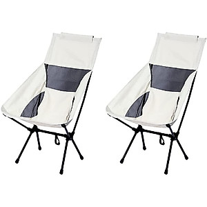 Outdoor Camping Chair, Beach Chairs for Adults, Portable Lightweight Folding Camp Chairs, Profile Folding Chair for Outdoor Camp Travel Picnic Hiking Backpacking (2)