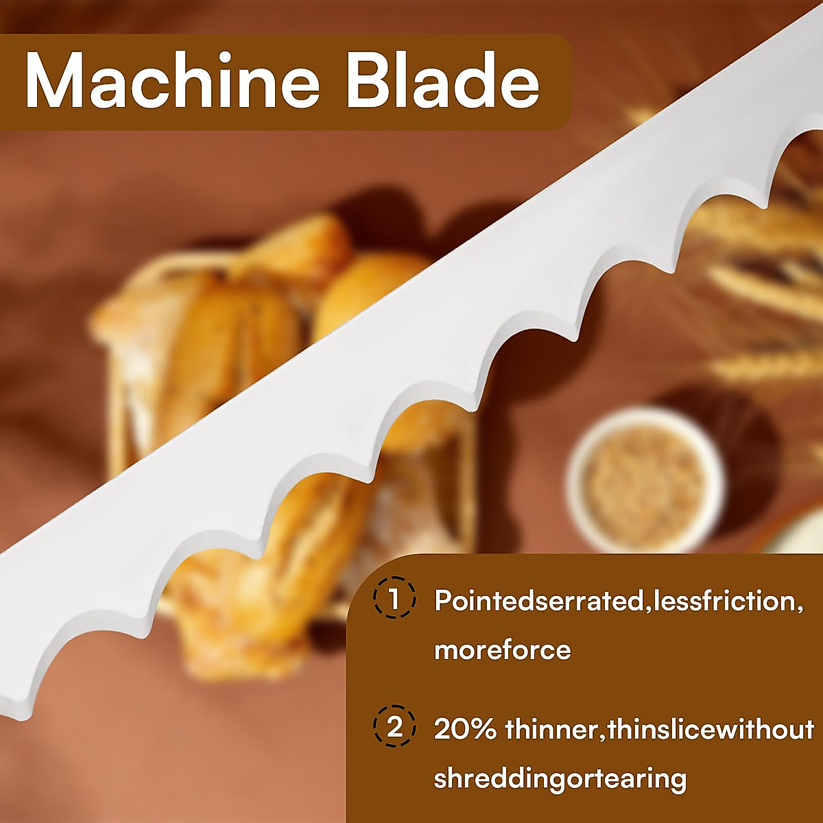 LOVLLE Bread Knife for Homemade Bread- Wooden Bread Bow Knifes sourdough Serrated Cutter Used for slicing bread include a dough whisk, scoring knife for bread baking