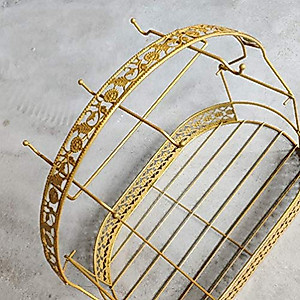 Operitacx Coffee Mug Holder with Saucer Organizer Cup Drying Rack 6 Cup Hooks Drainer Organizer Mug Tree Drinking Glass Holder Stand Mug Drainer Tray for Cups Mugs Cup Stand