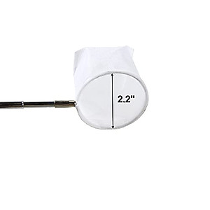 AQUANEAT Aquarium Shrimp Net,Fish Net Aquarium Betta,Brine Shrimp Net with Extendable Handle (Circular, 2 Inch)