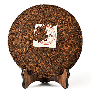 Cha Wu-[B] JinYaGongTing Ripe Pu erh Tea,12.5oz,YunNan Chinese Shu Pu'er Tea Cake