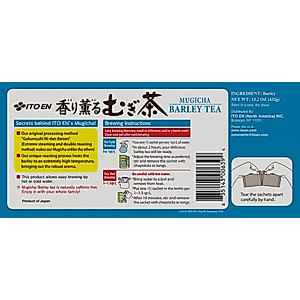 Ito En Mugicha Roasted Barley Tea, 54 Count Tea Bags, Caffeine Free
