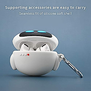 hnspice Airpod Pro Case,3D Cute Cartoon Wall .E Silicone Cover for Airpod Pro, Accessories Carabiner Protective Case, for Girls Boys Kids Teens Airpod Pro (EVE Pro)