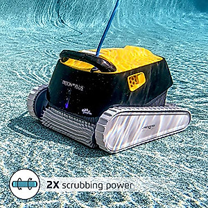 Dolphin Triton PS Plus WiFi Operated Robotic Pool [Vacuum] Cleaner - Ideal for In Ground Swimming Pools up to 50 Feet - Powerful Suction to Pick up Small Debris - Easy to Clean Top Load Filter Basket