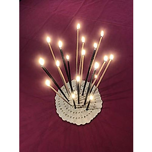 Birthday Candle Board, Birthday Candle Holder, Celebration Board - A Clean and Germ-Free Way to Celebrate with Birthday Candles, Red Orange