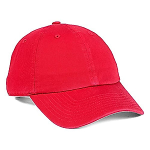 '47 Blank Classic Clean Up Cap, Adjustable Plain Baseball Hat for Men and Women – Red
