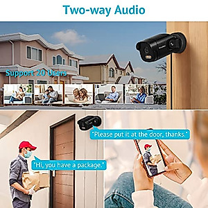 LaView 2K Security Camera Outdoor with Color Night Vision,3MP Wired Cameras for Home Security,IP65 Waterproof Camera, 24/7 Live Video,2 Way Audio,Cloud Storage/SD Slot,Compatible with Alexa