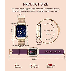 Smart Watch for Women(Answer/Make Calls) 1.59" Small Screen Fitness Tracker with Heart Rate Sleep Monitor Blood Oxygen Pedometer Calories DIY Dial 19 Sport Modes Smartwatch for iOS Android Phone