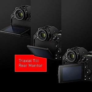 Panasonic LUMIX S1R Full Frame Mirrorless Camera with 47.3MP MOS High Resolution Sensor, L-Mount Lens Compatible, 4K HDR Video and 3.2” LCD - DC-S1RBODY