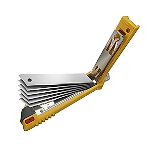 OLFA 18mm Heavy-Duty Multi Blade Utility Knife (PL-1) - Multi-Purpose Precision Knife w/Multi-Blade Chamber for Extended Use, Snap-Off Blades, Replacement Blades: Any OLFA 18mm Blade