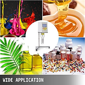 VEVOR Digital Viscometer 1-100000 mPa.s Digital Rotary Viscometer NDJ-9S Fluidimeter Tester Meter Accuracy Plus or Minus 2% Newton Liquid Viscometer Digital Portable (NDJ-9S)