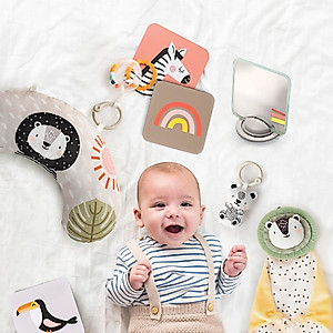 Taf Toys Newborn Developmental Toy Kit, Perfect for Boys and Girls, Includes 12 Essential Baby Boy and Girl Toys for Learning and Stimulation, Ideal New Baby Gift Basket