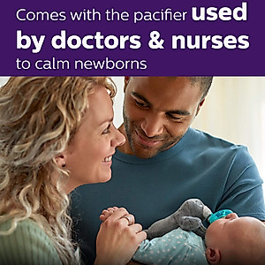 Philips AVENT Soothie Snuggle Pacifier Holder with Detachable Pacifier, Koala, 0m+, SCF347/06