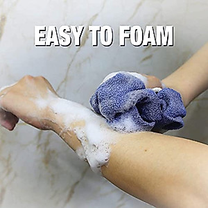 Evridwear Exfoliating Back Scrubber with Handles Two Sides for Body Shower Deep Cleans Skin Massages Invigorating Blood Circulation Men Women One Size (Back Scrubber)