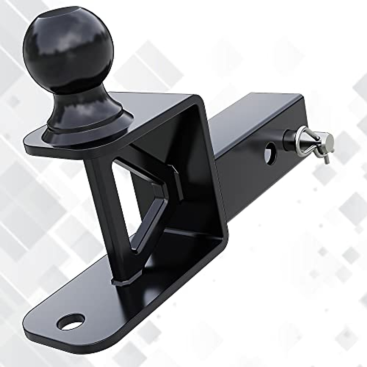 VNN ATV/UTV Trailer Hitch, Fits 2-inch Receiver, 2-inch Ball, 2-inch Rise, 3-in-1 ATV/UTV Multi-Hitch with Pin, ATV/UTV Receiver Hitch Towing Ball Mounts