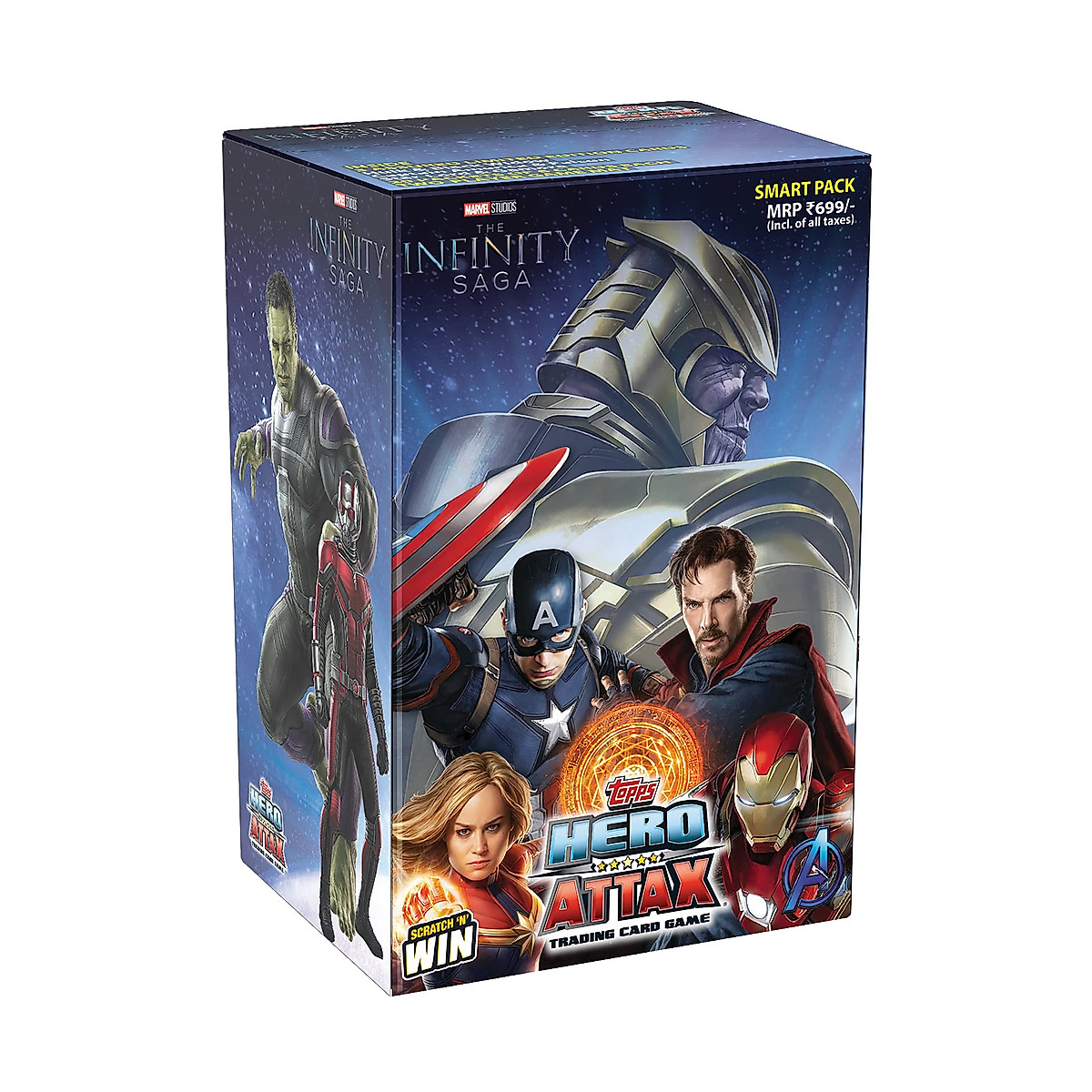 Topps India Marvel Hero Attax 2021 TCG Collection Smart Pack, 123 Cards Total
