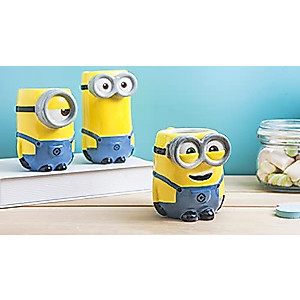 Zak Designs Despicable Collectible Keepsake Tea Hot DrinksBob Unique 3D Sculpted Ceramic Coffee Mug, 1 Count (Pack of 1), Bob the Minion