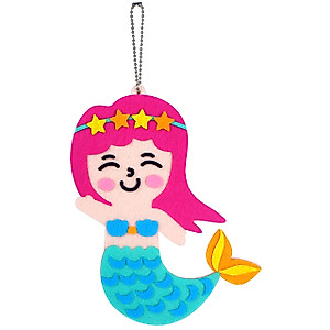 C.S. Kids My Mermaid Sea World 4-in-1 DIY Mega Kit for Kids (10 Arts and Crafts Projects: Sewing Kits for Doll and Keychain, Scratch Art, Diamond Art) Handcraft/Creative Art/DIY