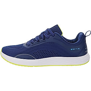 Mens Zero Drop Wide Toe Box Road Running Shoes Width Male Size 8 Lightweight Gym Sport Walking Workout Cross Training Tennis Athletics Outdoor Blue 41
