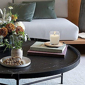 White Votive Candles in Glass, 15 Hours Unscented Soy Wax Candles for Wedding Home Spa Holidays Party, 12 Packs