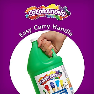 Colorations Washable Tempera Paint, Gallon, Black, Non Toxic, Vibrant, Bold, Kids Paint, Craft, Hobby, Fun, Art Supplies 128 Fl Oz (Pack of 1)