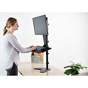 VIVO Computer Keyboard and Mouse Platform Tray, Adjustable VESA Mount Attachment, MOUNT-KB02