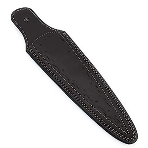 12" long custom handmade leather sheath for 7"—7.5" cutting blade dagger knife