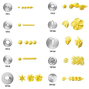 Wilton Beginning Buttercream Decorating Set, 20-Piece Cake Decorating Kit
