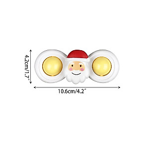 Jofan 3 Pack Christmas Suction Cup Spinner Toys for Baby Toddlers Kids Christmas Stocking Stuffers Gifts