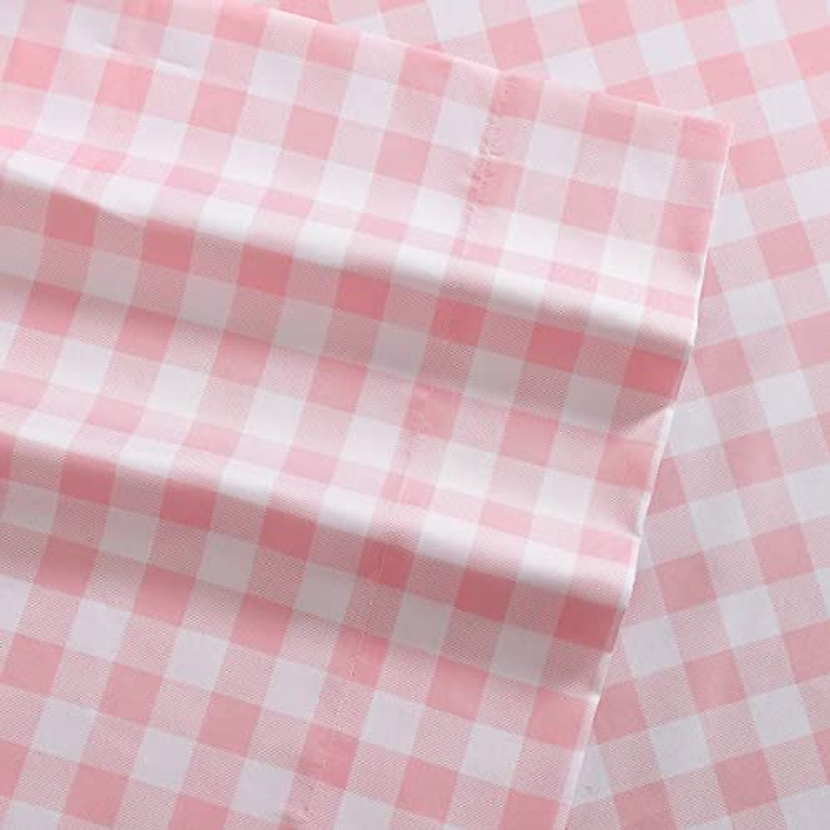 Eddie Bauer Kids - Twin Sheets, Stain Resistant Kids Bedding, Ideal for Toddler Bedding Set (Poppy Plaid Pink, Twin)