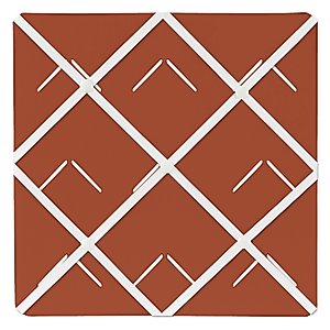 Sweet Jojo Designs Boho Arrow Fabric Memory Memo Photo Bulletin Board - Ivory Burnt Orange Rust Off White Farmhouse Southwest Shabby Chic Designer Chevron Neutral Bohemian Diamond Tuft Collection