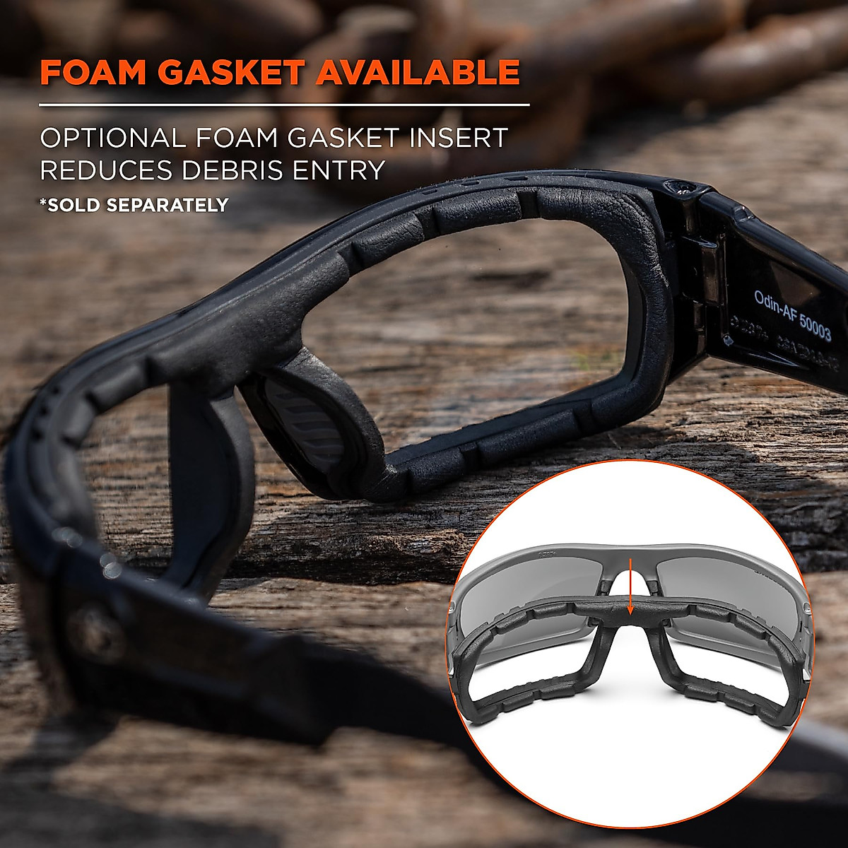 Ergodyne Skullerz Odin Polarized Safety Sunglasses - Kryptek Typhon Frame, Polarized Smoke Lens