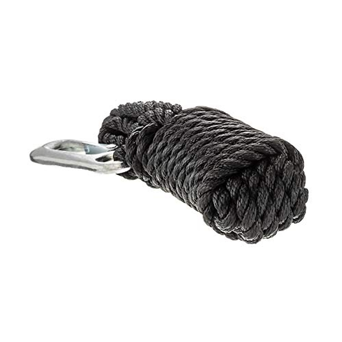 Attwood 11739-2 Poly Winch Rope with Steel Hook (3/8-Inch x 20-Feet)
