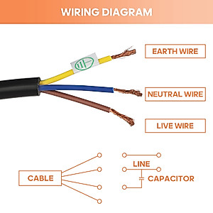 GPOAS 40W Concrete Vibrator Vibration Motor Single Phase AC 110V 3600RPM,Aluminum Alloy Case Electric Asynchronous Vibrating Vibrators for Shaker Table(40W)
