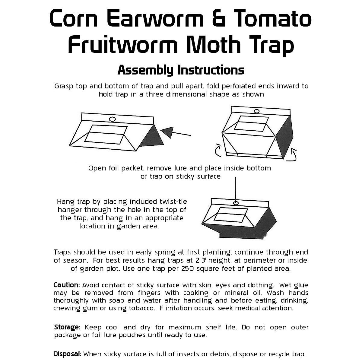 VivaTrap VT-101 Corn Earworm + Tomato Fruitworm Moth Trap & Lure (2 Pack, 8 Week)